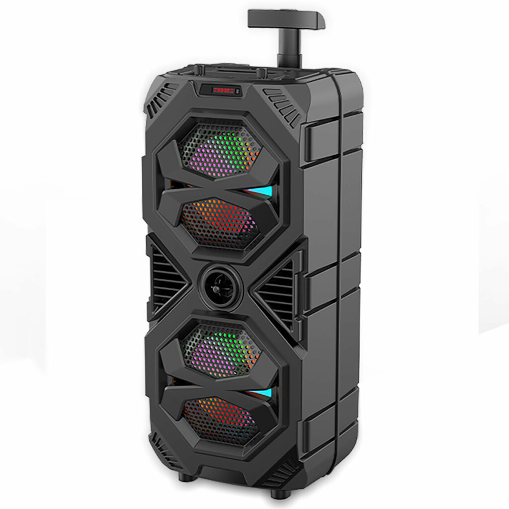 Share to ZQS8212 Audio Power Dual 8 Inch Rechargeable Portable best karaoke bluetooth speaker ...